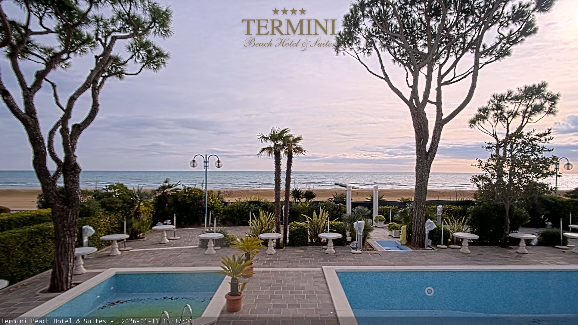 Jesolo Lido Cam, Hotel Termini, VE - Webcam Live Stream