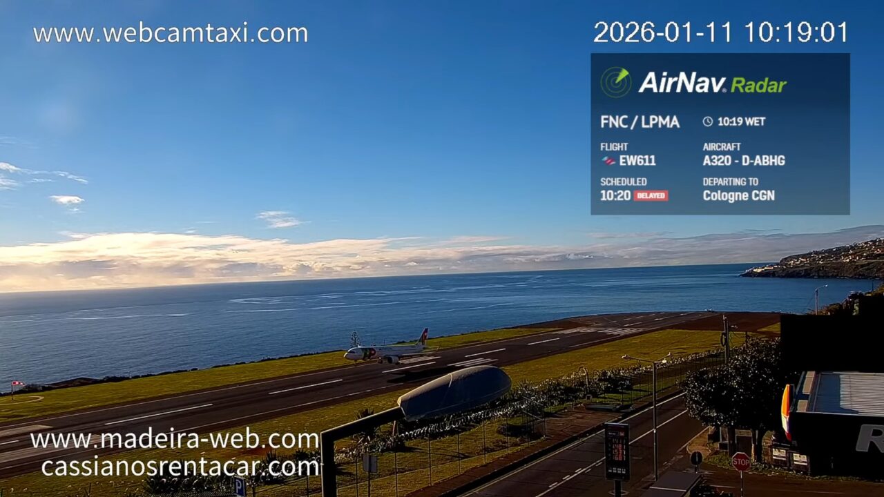 Madeira Island Airport Spotting - Webcam Live Stream