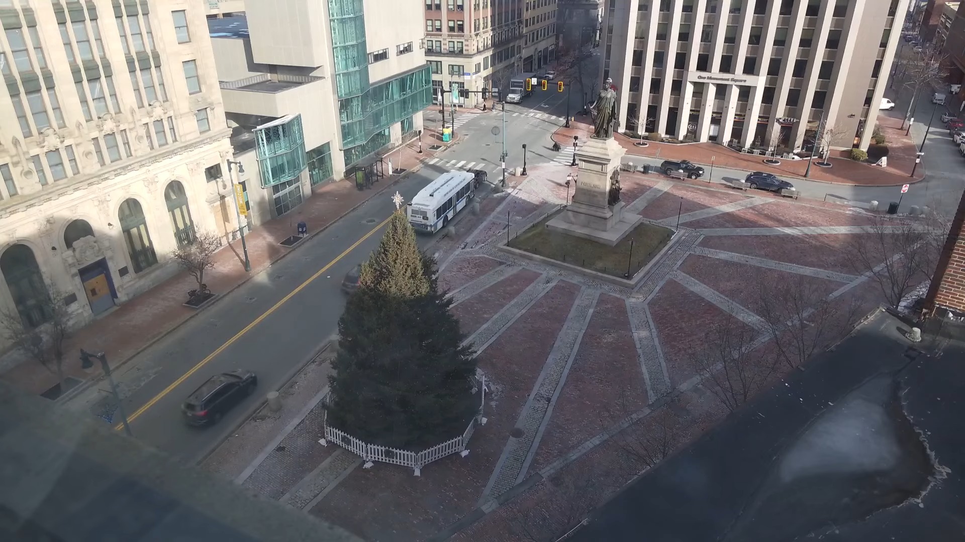 Monument Square Cam ME - Webcam Live Stream