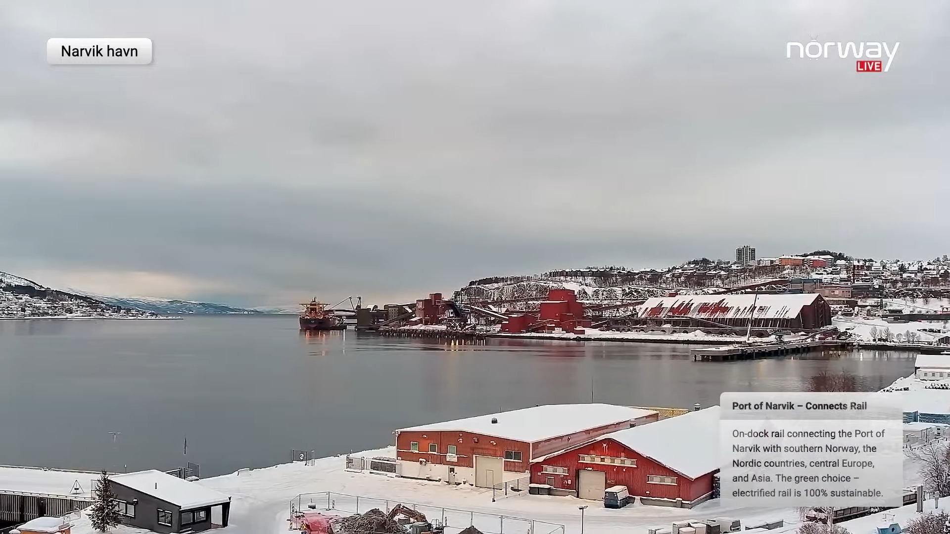 Port of Narvik Live - Norway - Webcam Live Stream