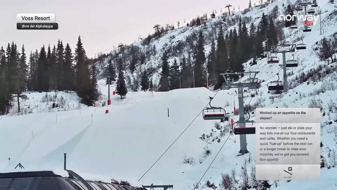 Gausta Skisenter Norway - Webcam Live Stream