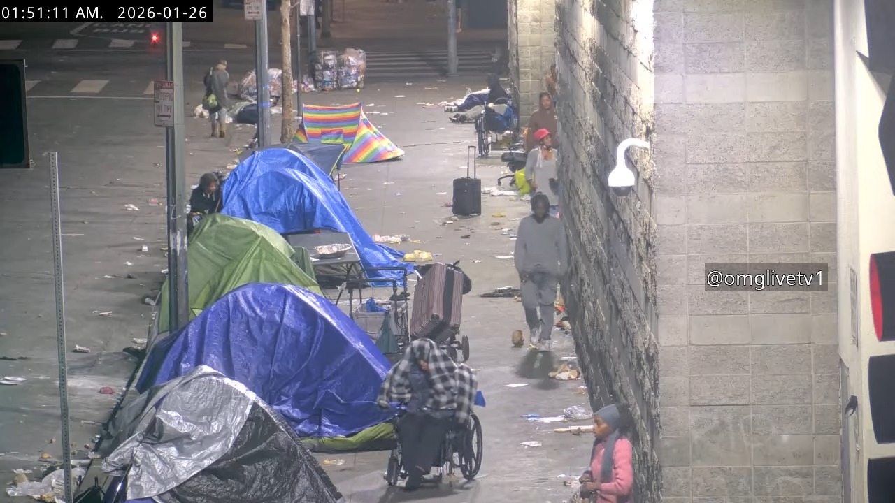Live Webcam Skid Row Central City East - Los Angeles