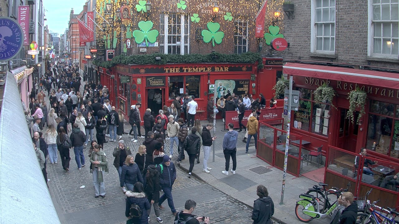 The Temple Bar Cam, Dublin - Webcam Live Stream